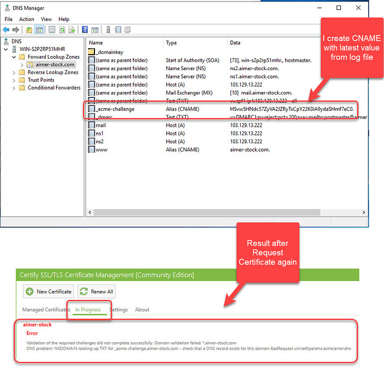 How to step by step Wildcard domain certificates - Question - Certify ...