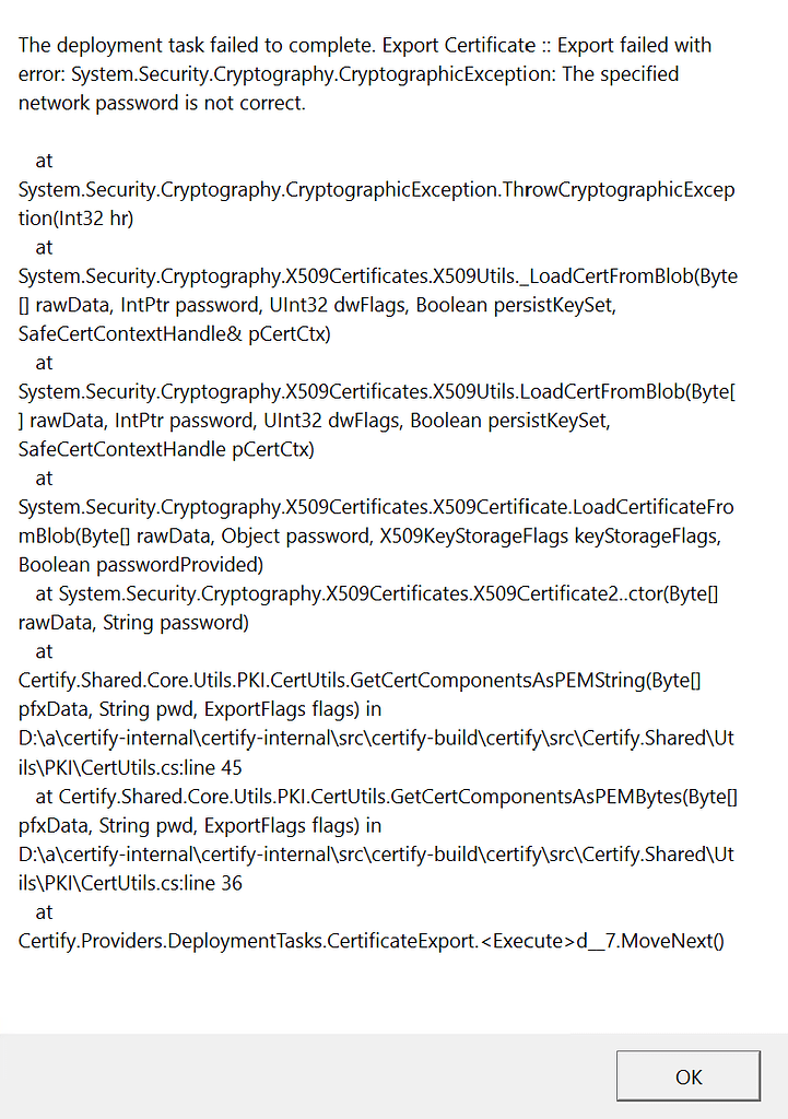 Cant connect via SSH - Certify The Web - Support Community